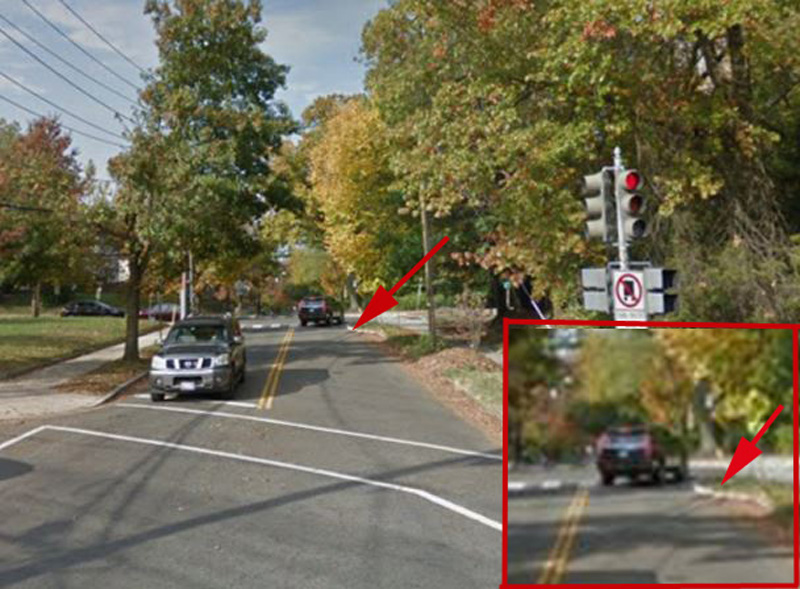 Pedestrian Sidewalk Obstructs Way for Bicyclysts