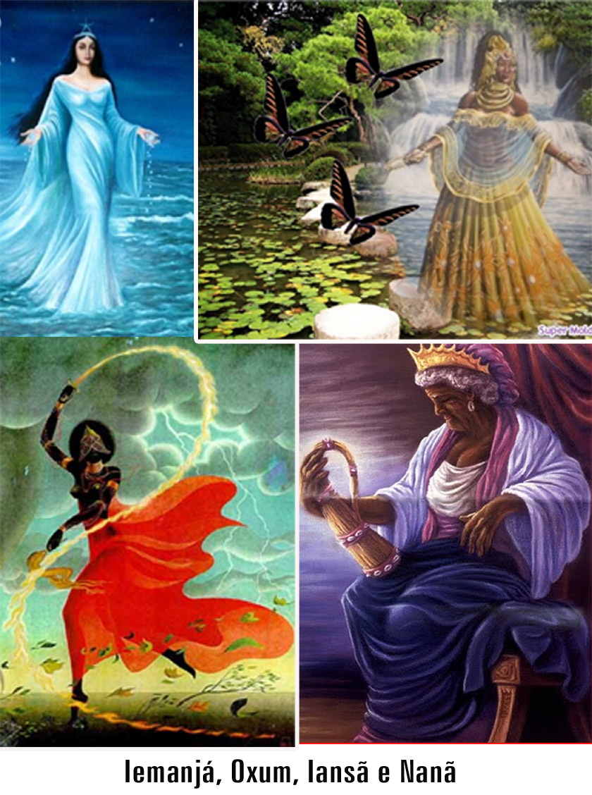 OXUM, NANÃ, IEMANJÁ, IANSÃ