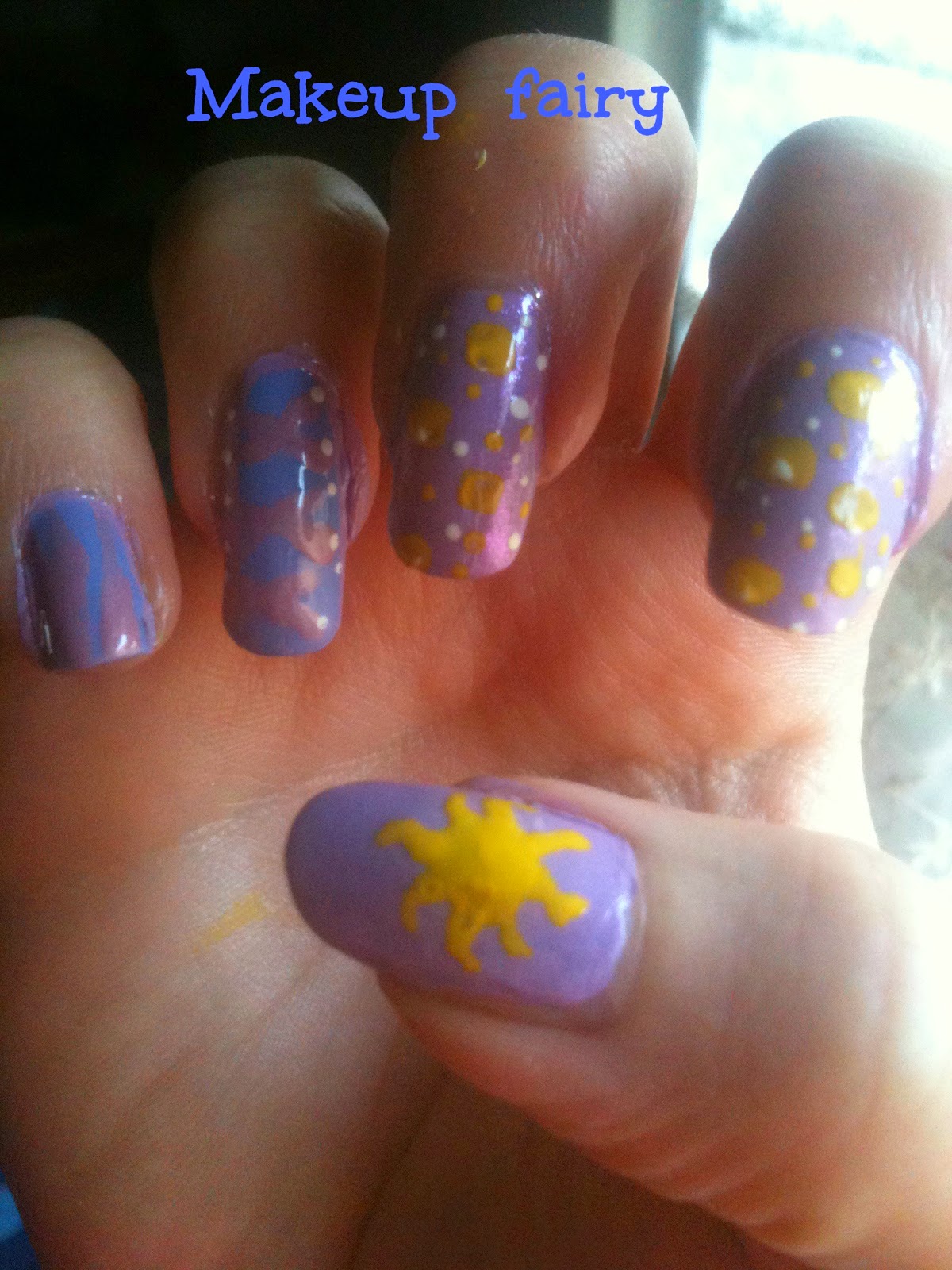 disney Tangled nail art