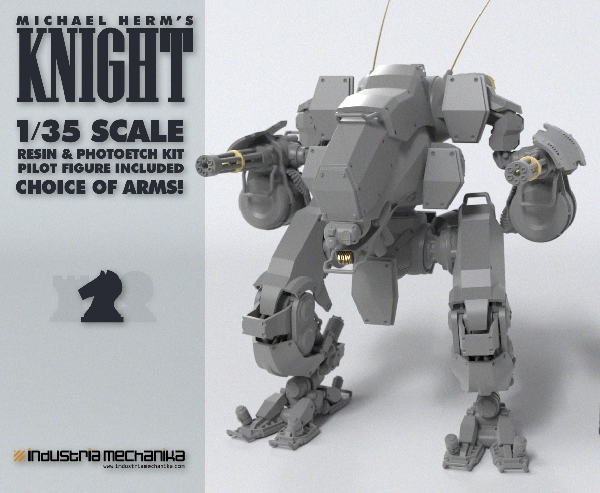 Tabletop Fix: Industria Mechanika - New 1/35th Knight Previews