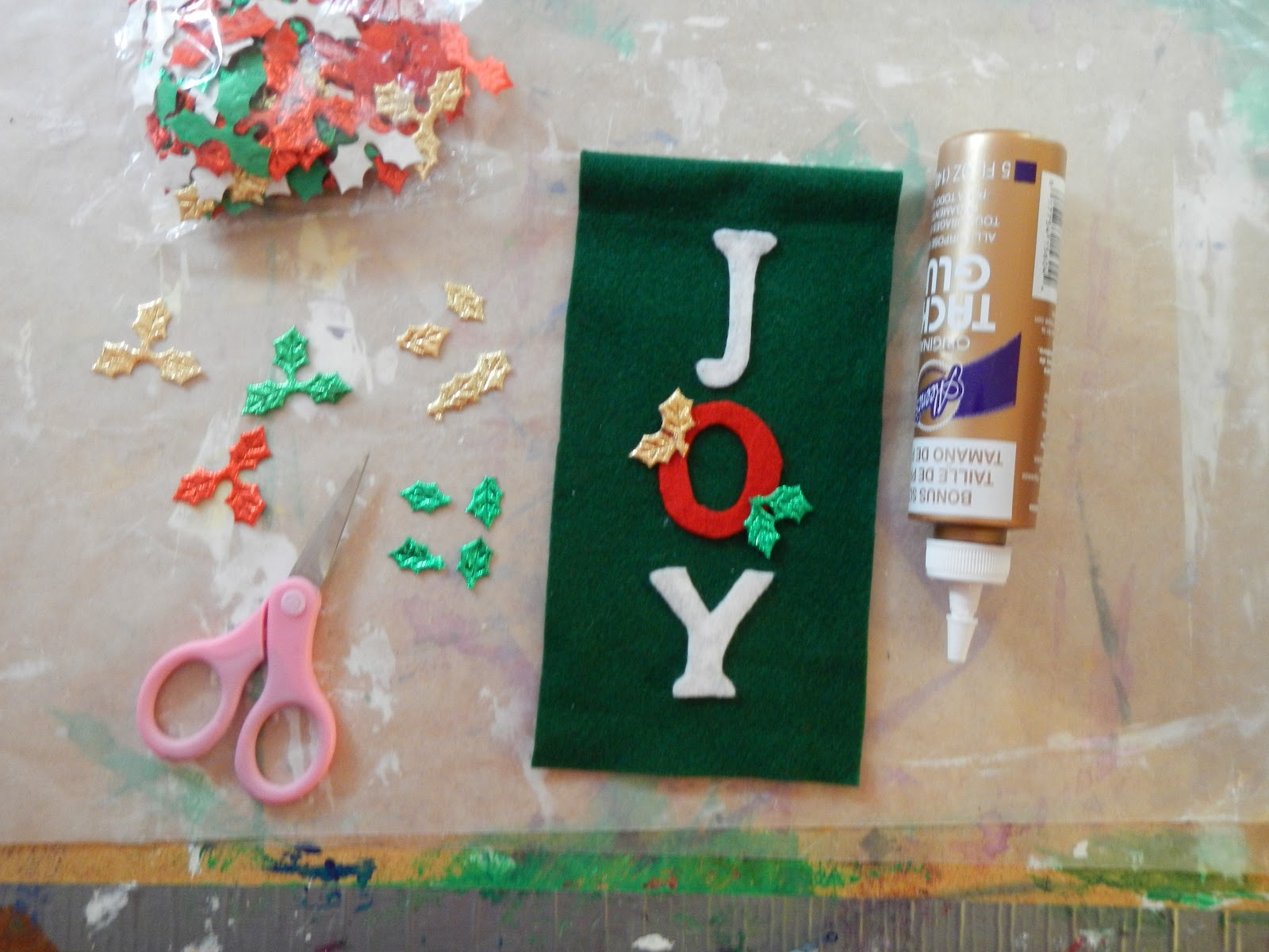 that artist woman: Felt Joy Banner