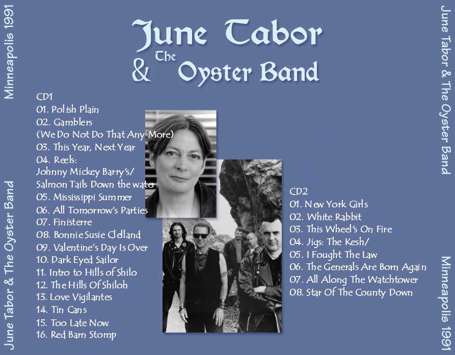 ROIO - OYSTERBAND AND JUNE TABOR - MINNEAPOLIS 1991 ~ CELTIC FOLK PUNK ...