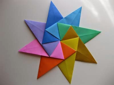 simple origami star ~ easy origami instructions for kids crafts