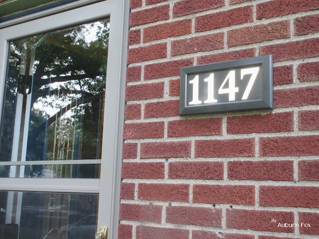 Lighted Address Sign