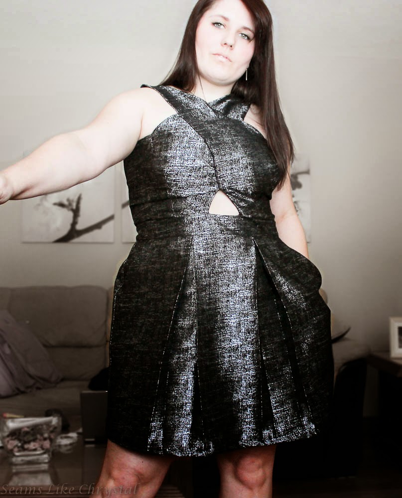 Seams Like Chrystal: The Ailakki Cross Front Dress