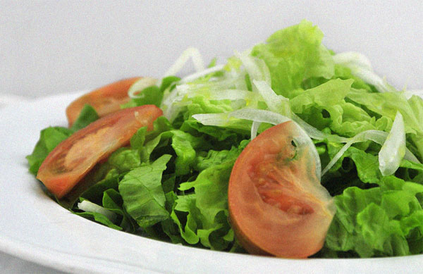 ENSALADA DE LECHUGA Y TOMATE - 0800Recetas
