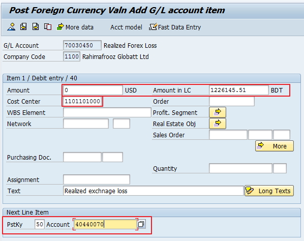 FICO: FBB1 Realized foreign currency valuation process / Realized month ...