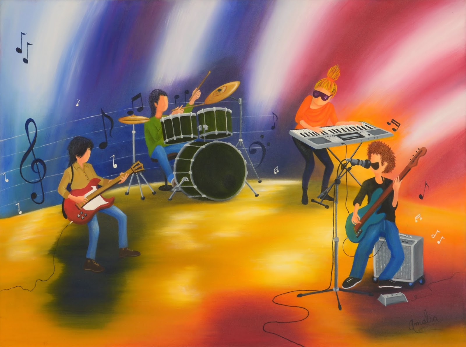 ARTE Y PINTURA: AL RITMO 120 X 90 CM OLEO SOBRE LIENZO