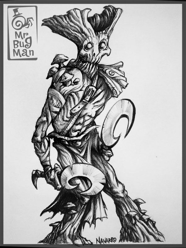 Mr. Bug Man: MYCONID MONK Concept art (2 of10)