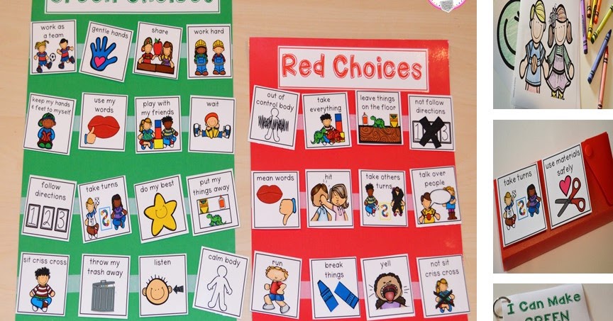 Green and Red Choice Board - Pocket of Preschool