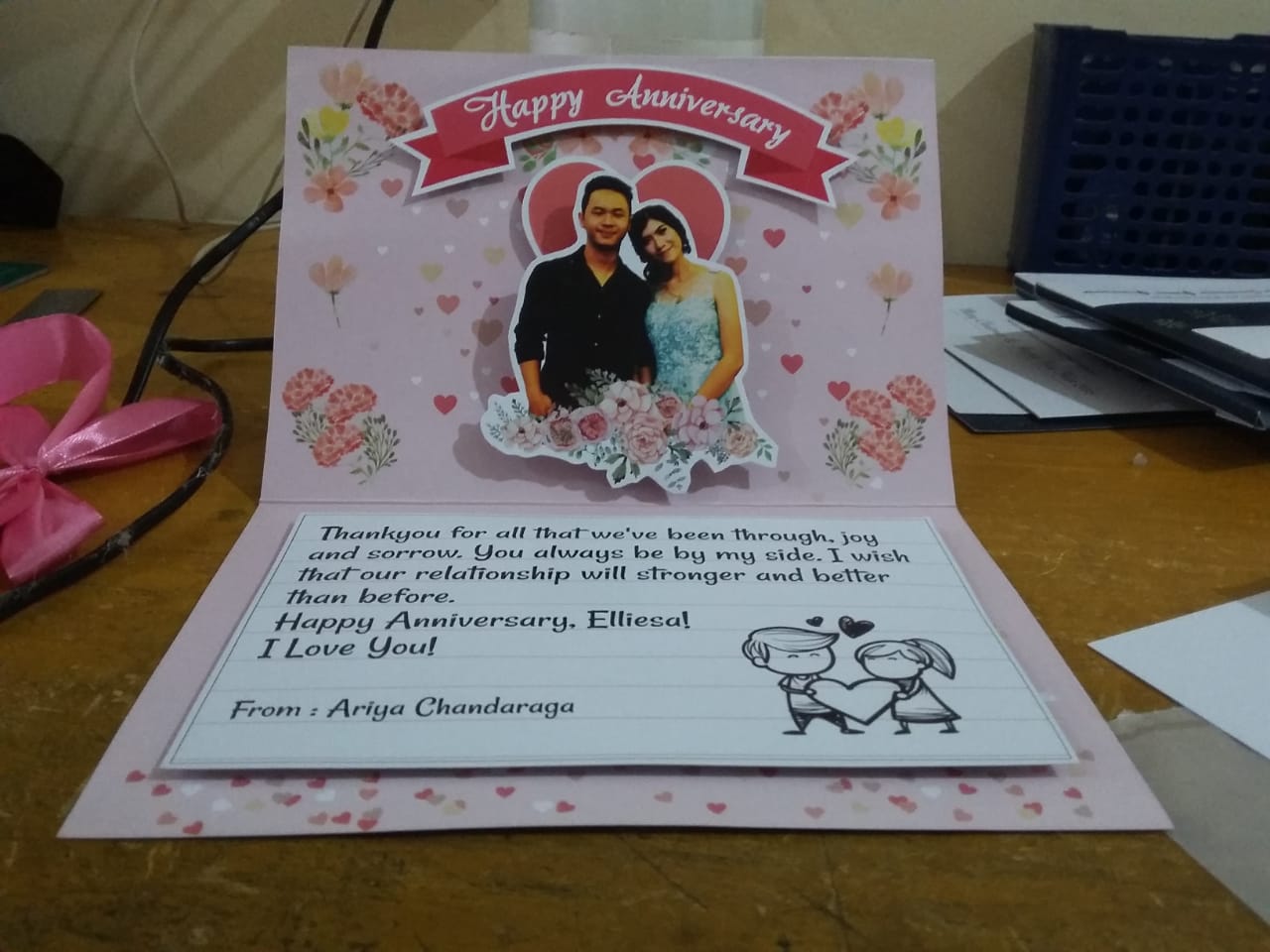 Jas Pembuatan Kartu Ucapan Pop Up Custom: Pop Up Card Surabaya