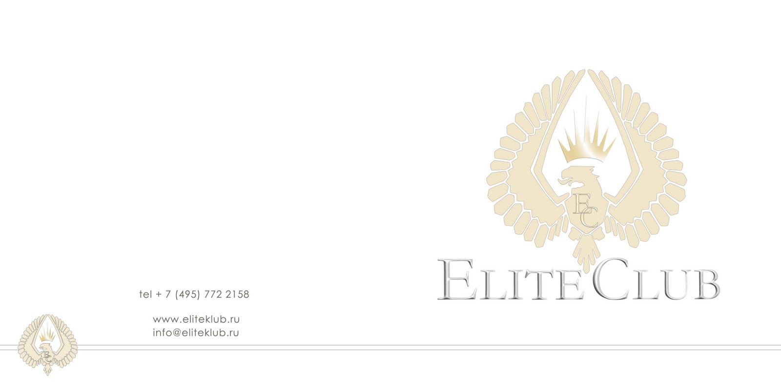 Vagoudreaudesigns Elite Club Logo Print Material And Site Design