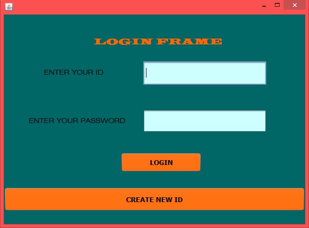 How To Create A Login Frame With Create New Id Option In Java ...