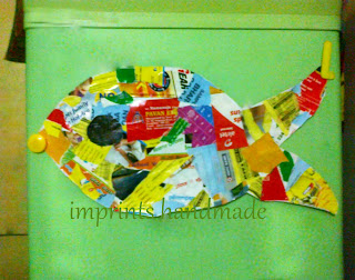 imprints handmade: Kid craft: Cute fish on my machine