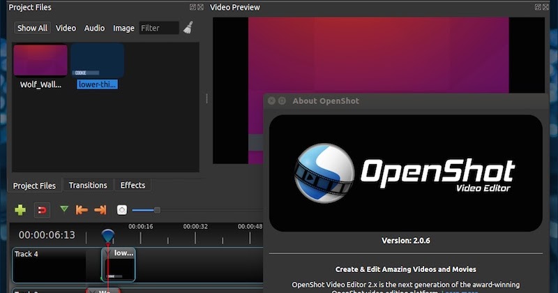 Editing Video dan Film di Linux Menggunakan OpenShot