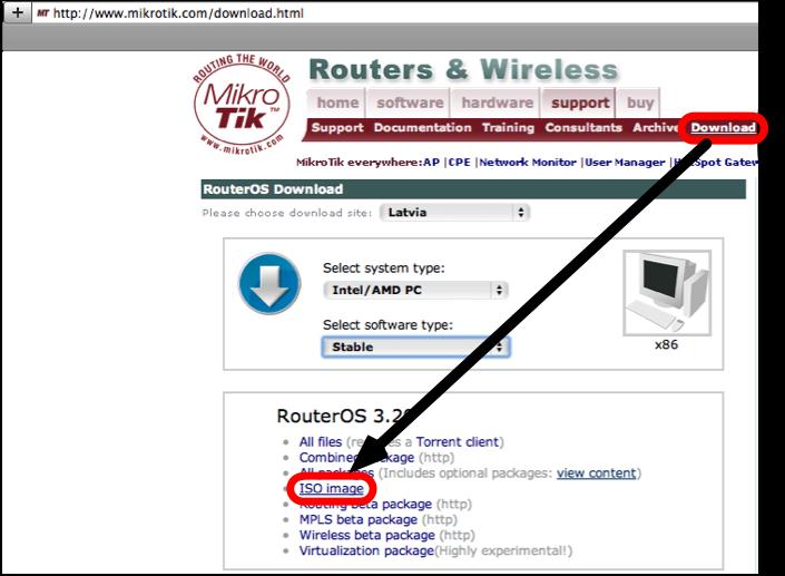 Mikrotik: Instalacion