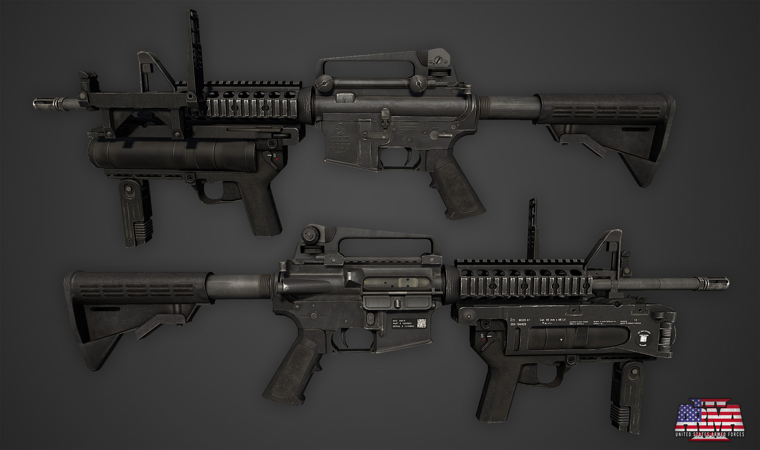 RHS による Arma 3 向けアメリカ軍プロジェクトの M4 カービンと M16 の開発中画像が公開 | 弱者の日記^^ - Arma 3 ...