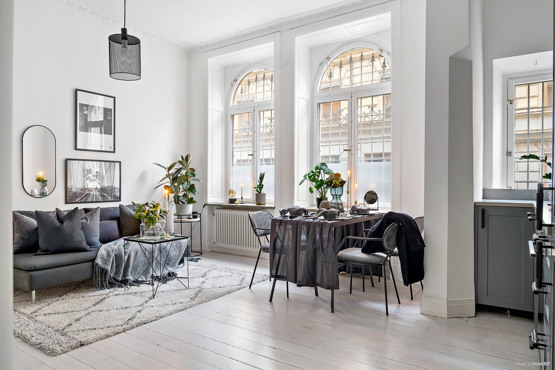 découvrir l'endroit du décor : STUDIO EN BLANC ET GRIS