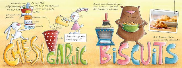 English is FUNtastic: Cheesy garllic biscuits