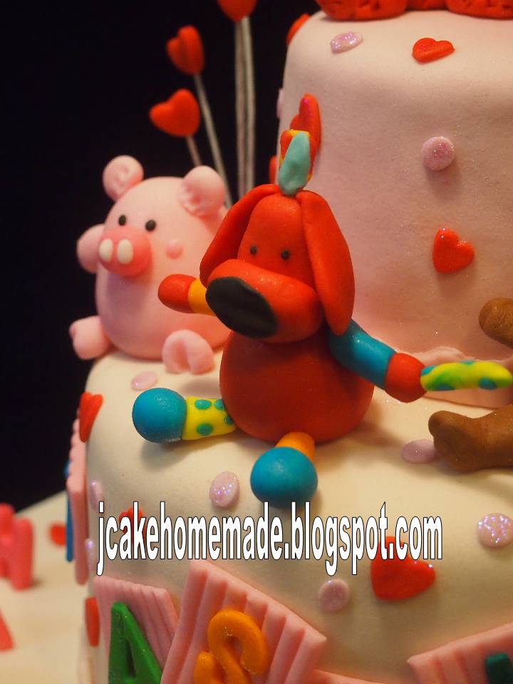 Jcakehomemade: Stuffed toys birthday cake玩具蛋糕