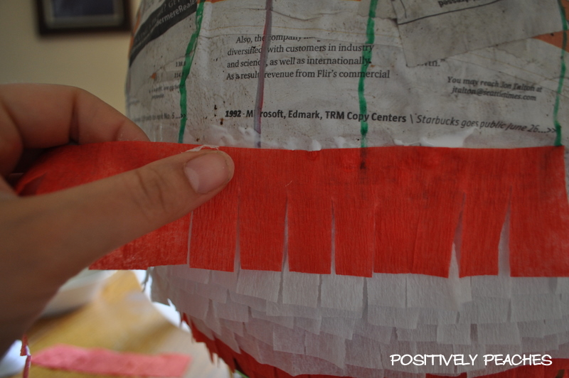 Positively Peaches: 4th of July Pinata {tutorial}