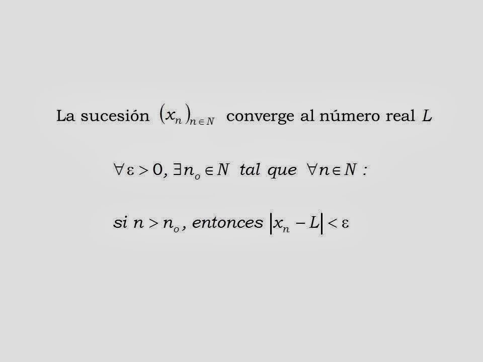 Mi profesor de matemáticas: Convergencia de una sucesión