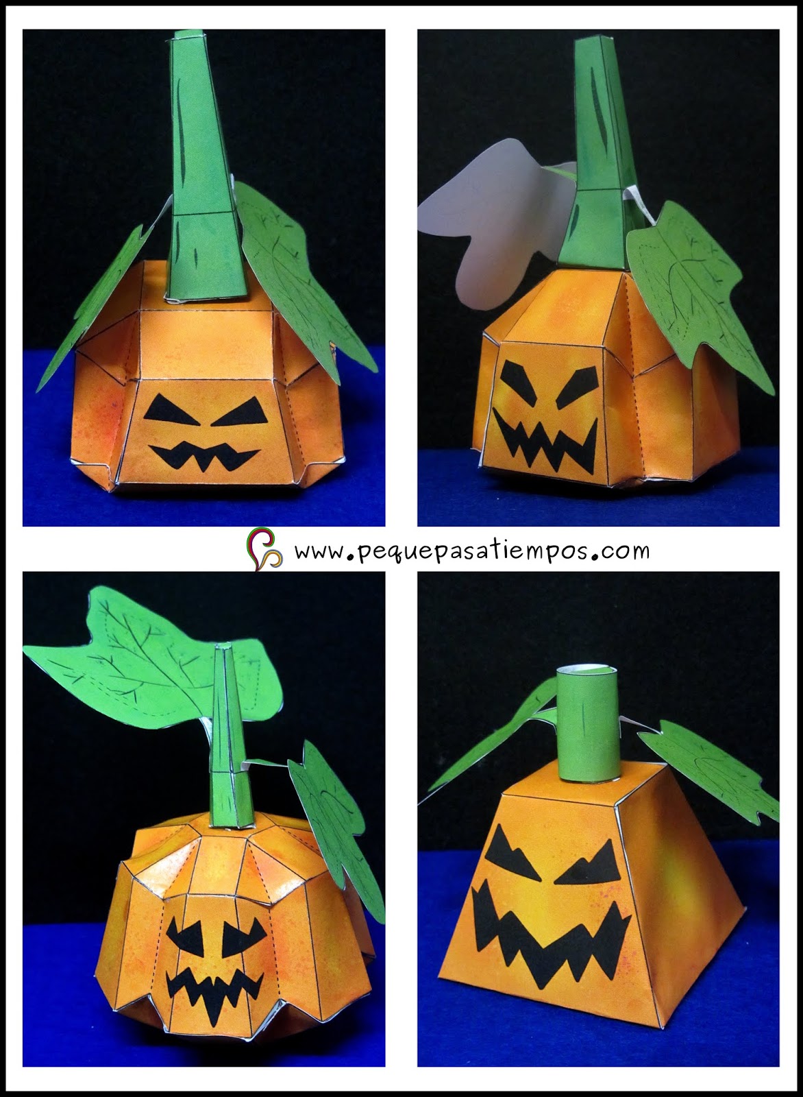 Peque-pasatiempos: Recortables de CALABAZAS para HALLOWEEN