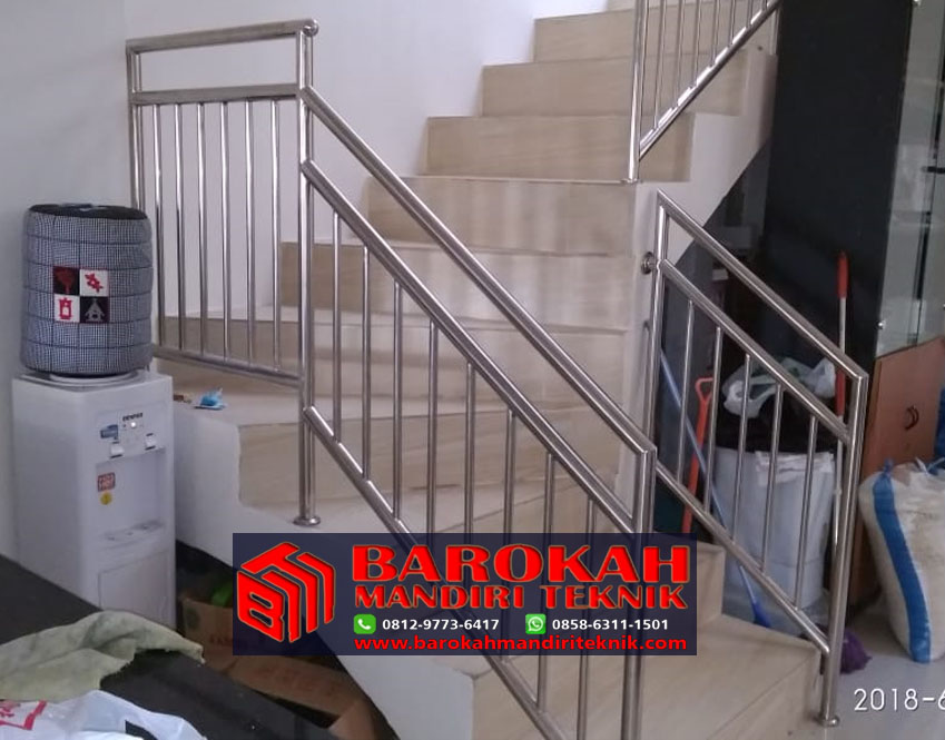 PAGAR STAINLESS UNTUK RAILLING TANGGA
