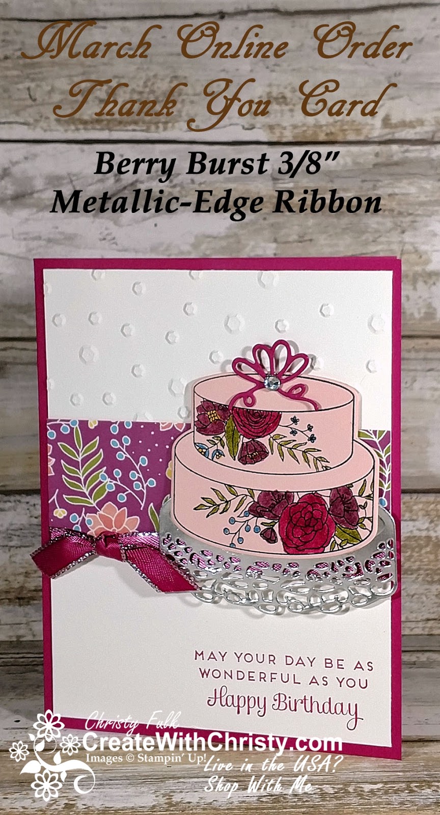 My March Host Code Giveaway & Thank You Card [Create With Christy]