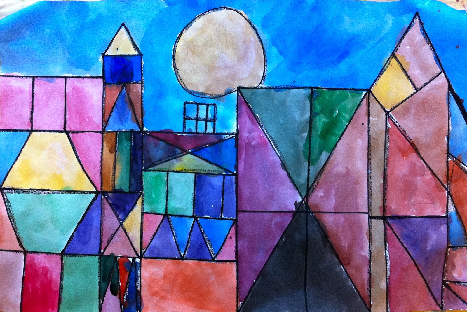 Expression of Imagination: Paul Klee Inspired Cityscapes by Gr.7