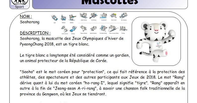 le doc des mascottes