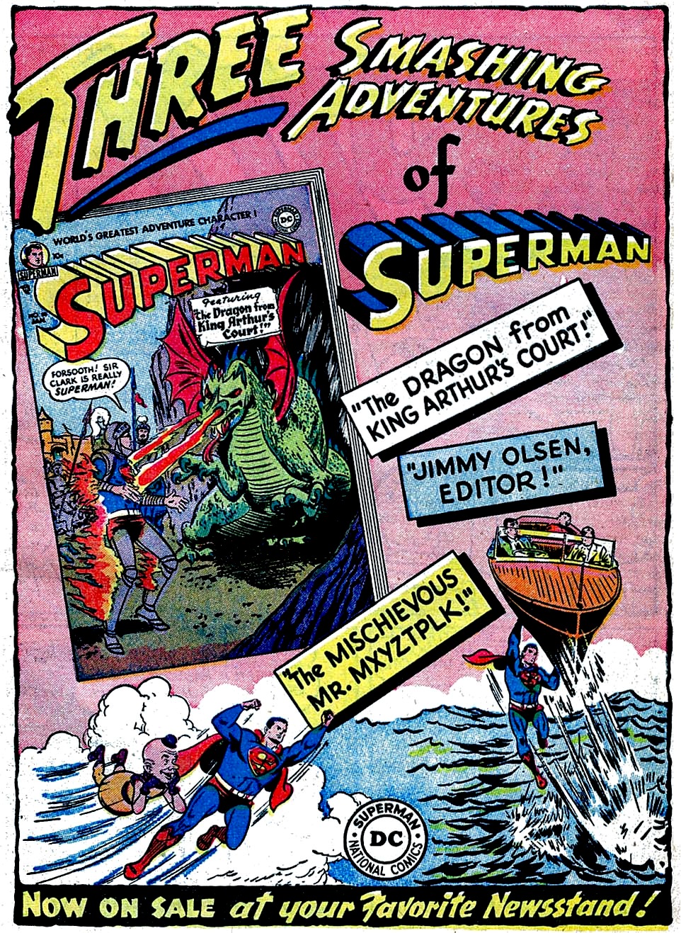 Pop Culture Safari!: Vintage DC Comics house ad: Superman