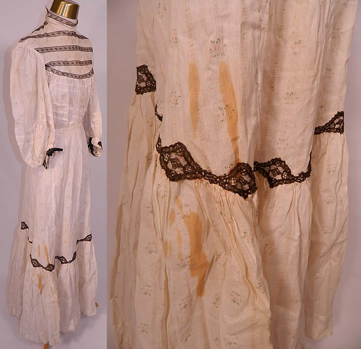 All The Pretty Dresses: Edwardian Summer Dress with Floral Print