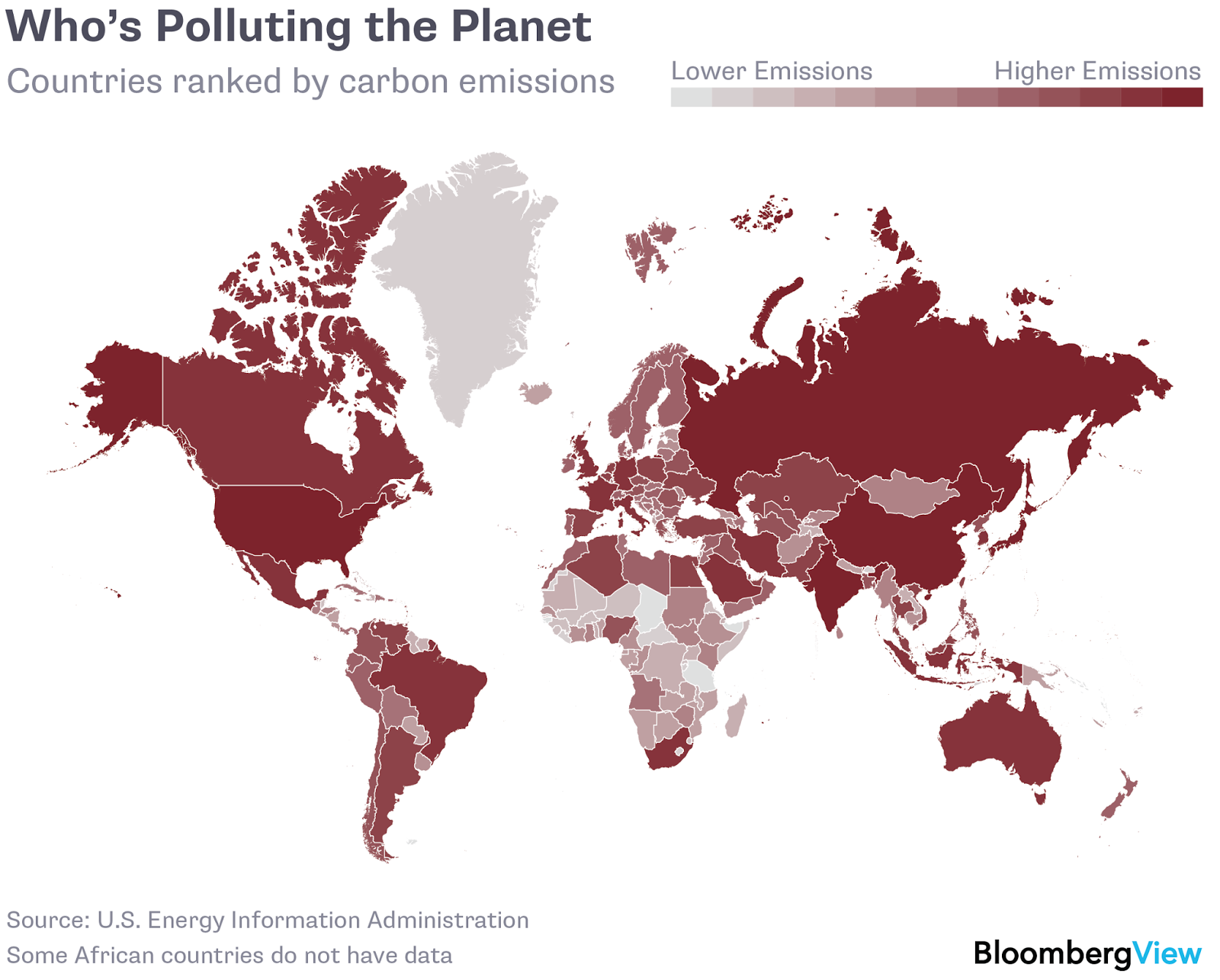 Who's polluting the Planet - Vivid Maps