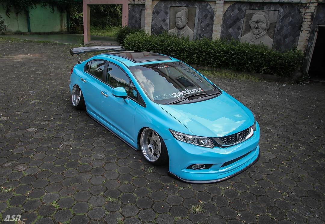 Modifikasi Mobil Ceper Honda Civic Mintea Blue Owner @aguungsn | All Modify