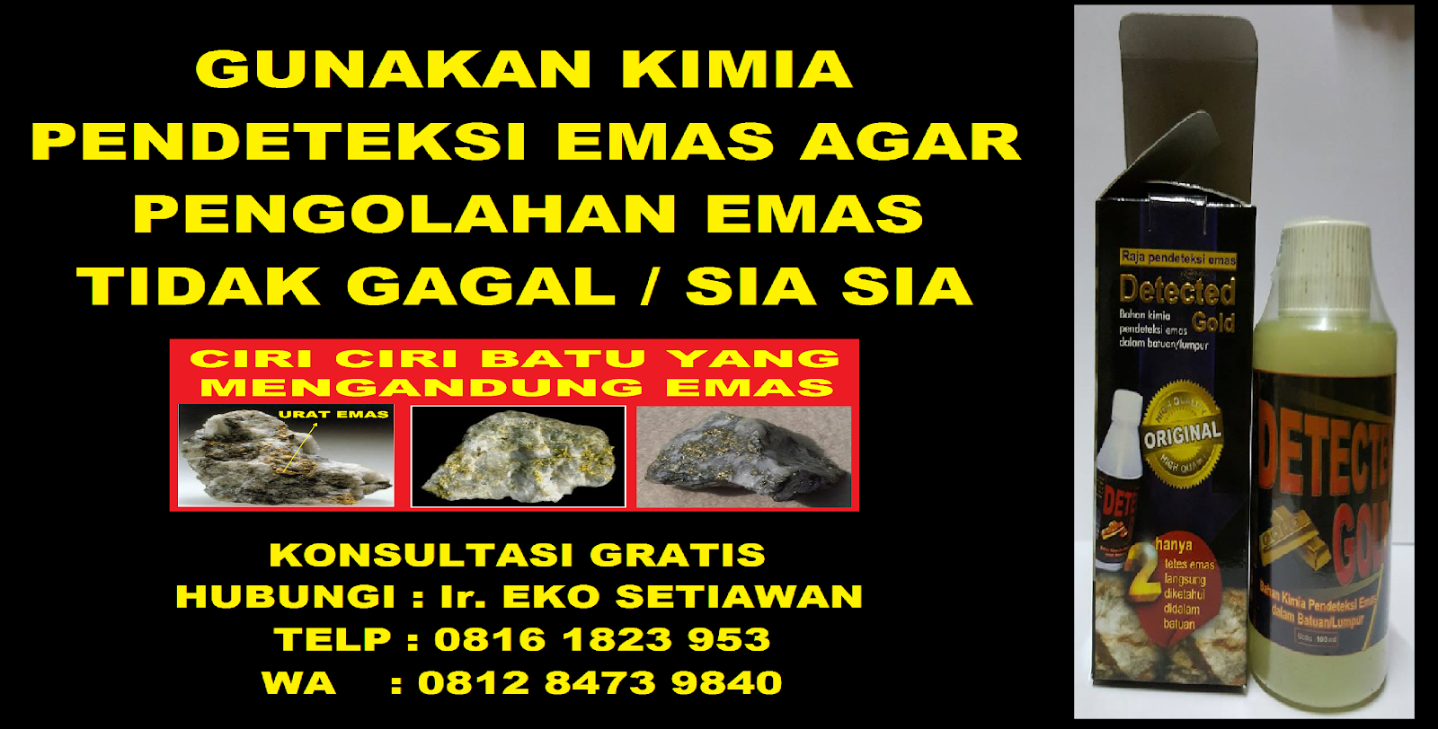 KIMIA PENDETEKSI EMAS: DETEKSI EMAS