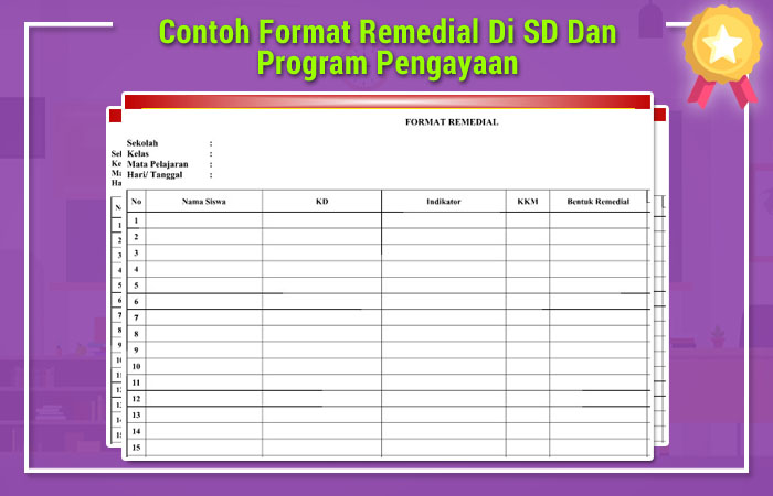 Contoh Format Remedial Di SD Dan Program Pengayaan - Biologizone