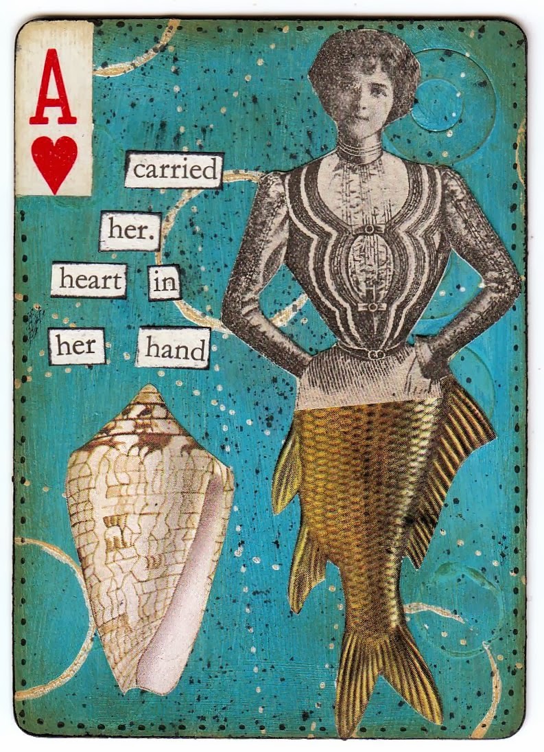 altered audio: Mermaid Altered Playing Cards