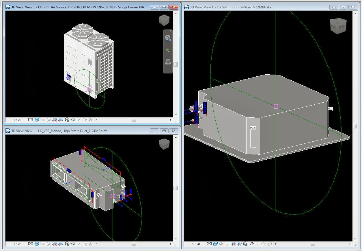 Revit MEP Turkey: LG VRF Sistemleri - BIM Kütüphanesi
