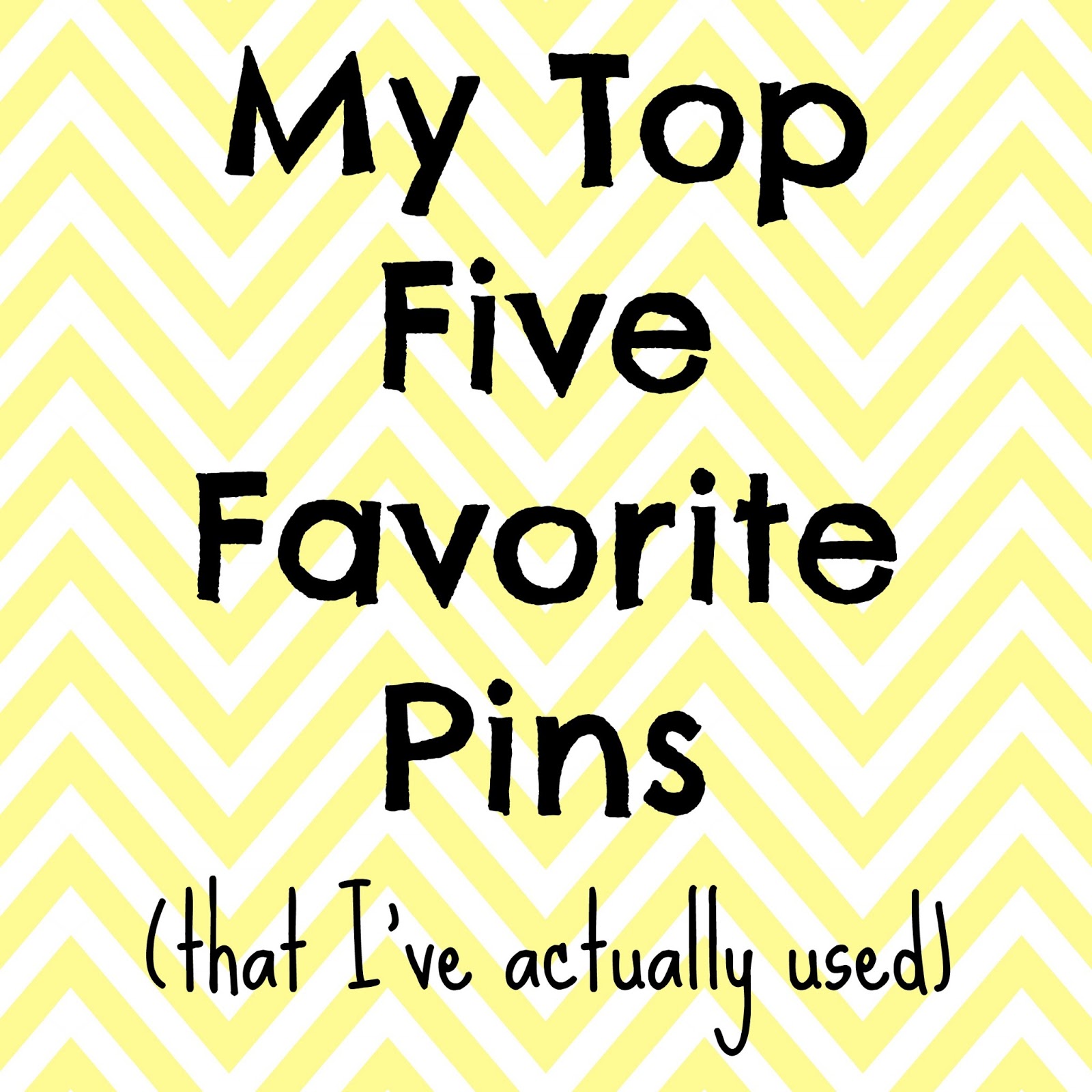 My Top Five Favorite Pins From Pinterest - Bare Feet on the Dashboard