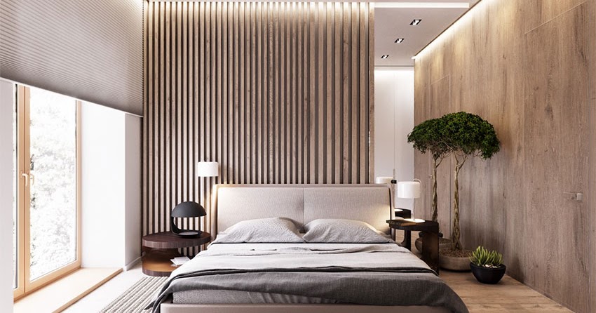 12 examples to decorate your room with a wooden wall - Lady's Houses