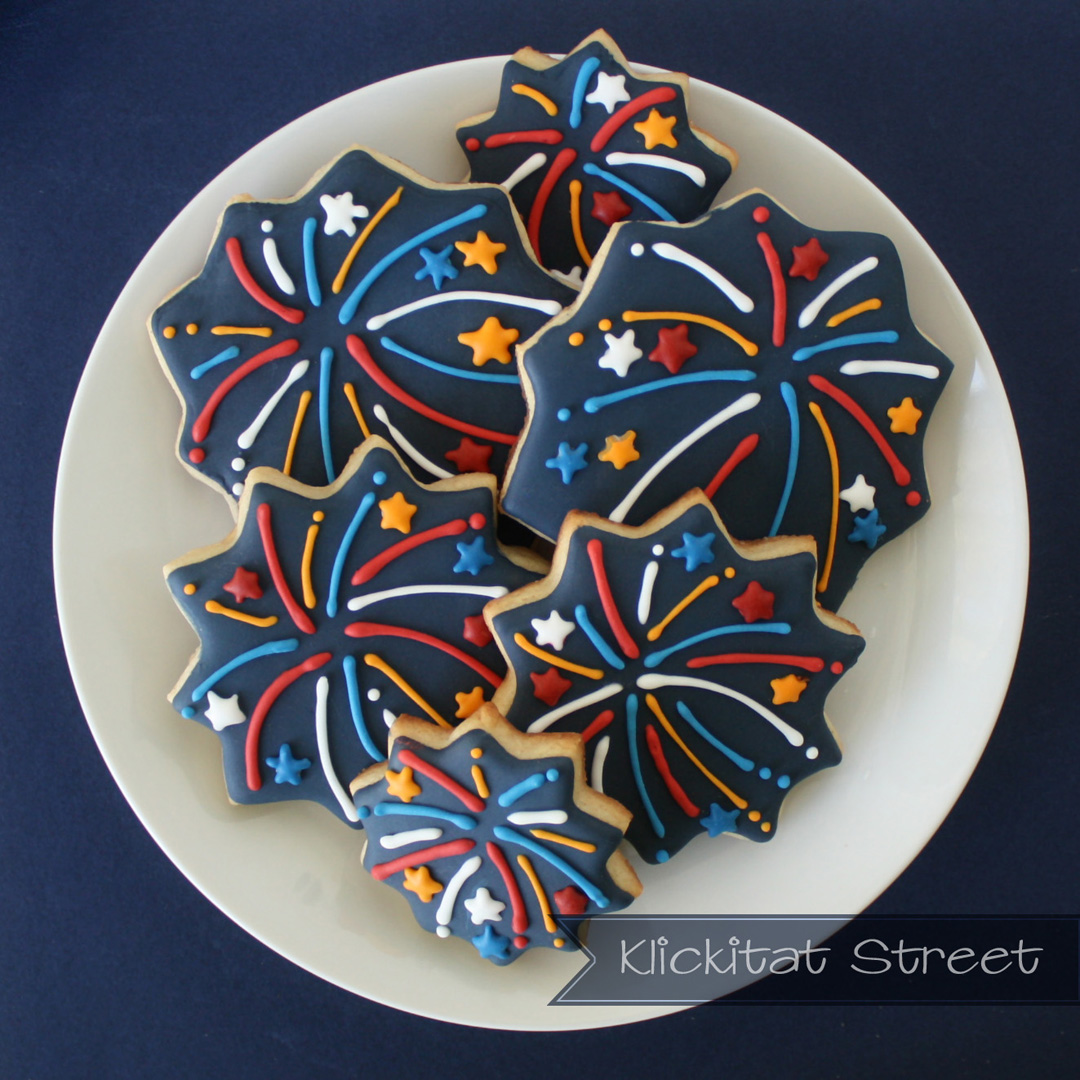 Easy Firework Cookies
