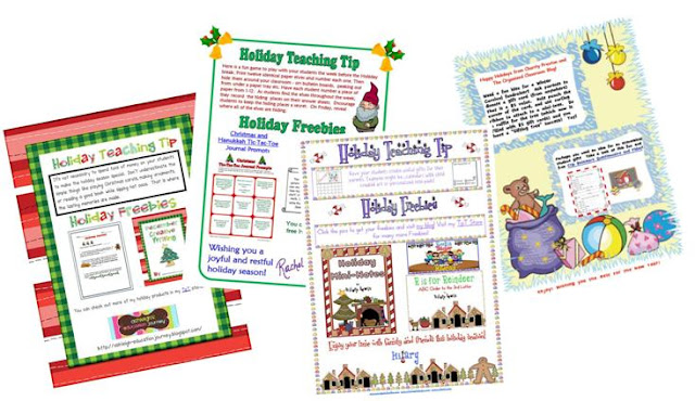 Rockin' Teacher Materials: Winter Holidays Teaching Tips and Freebies