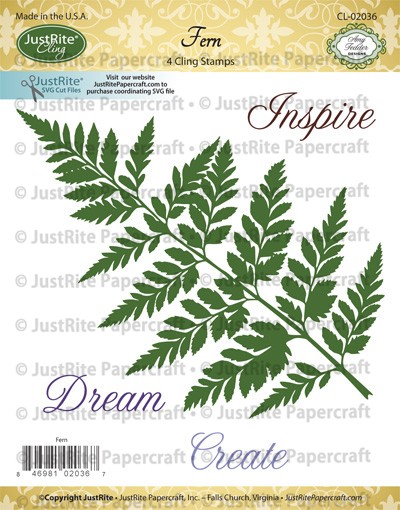 JustRite Papercraft May Release - Fern Background & Butterflies Cling ...