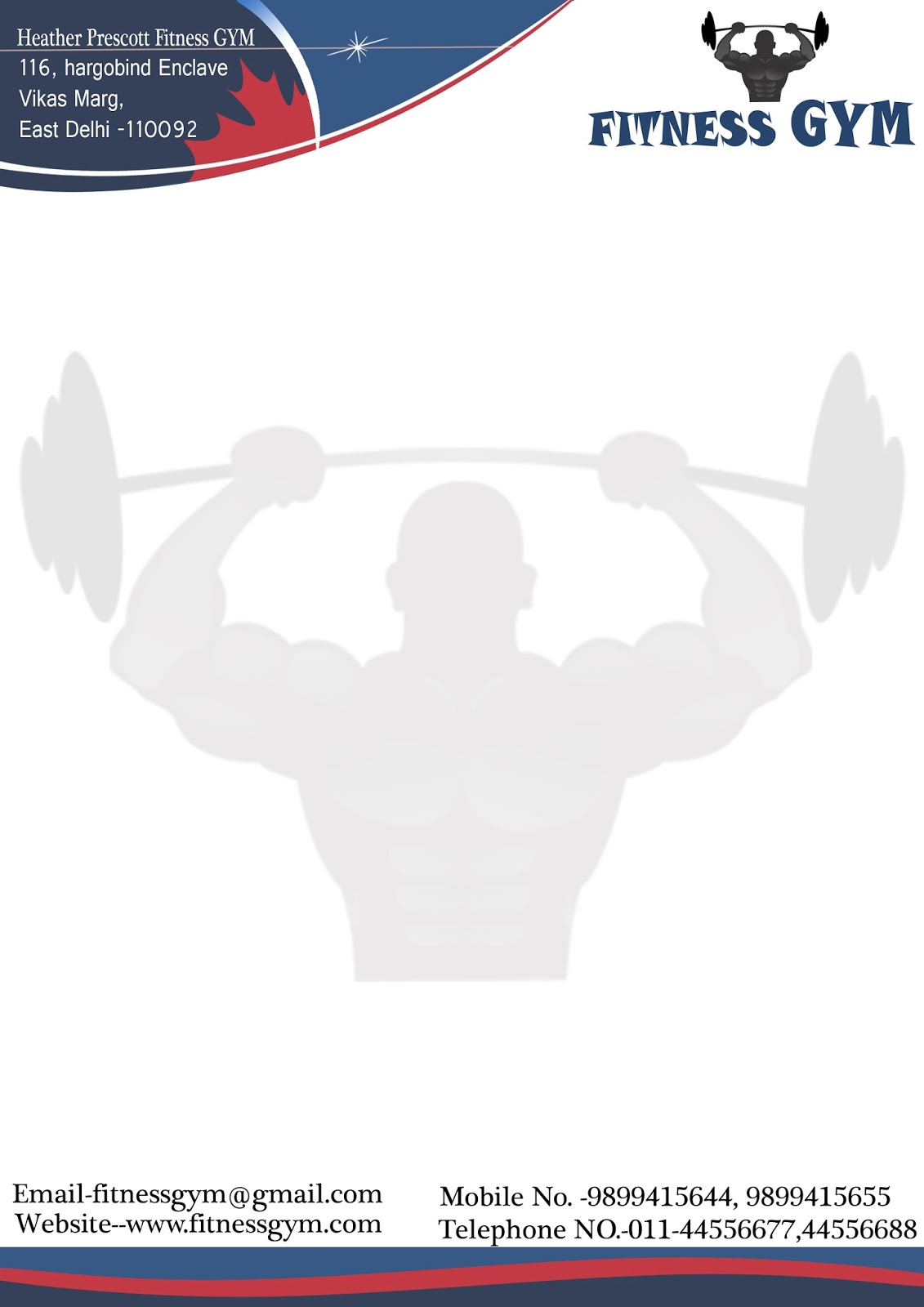 Keshav Solanki: Gym ,Yoga & Coke letterhead