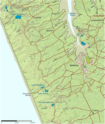 Waiuku Map Tourism City | Political Map of New Zealand
