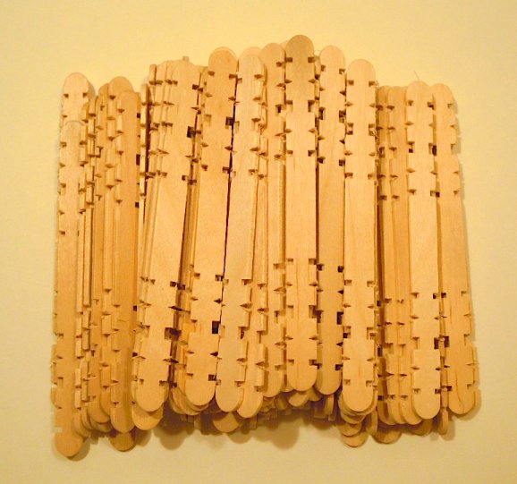 An Elephant a Day: Elephant No. 249: Interlocking Popsicle Sticks