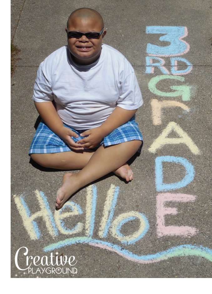 Creative Playground: Fun Back to School Chalk Portraits