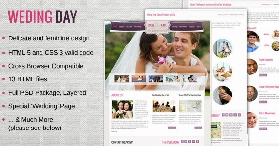 Wedding Day - HTML/CSS Template - Download New Themes