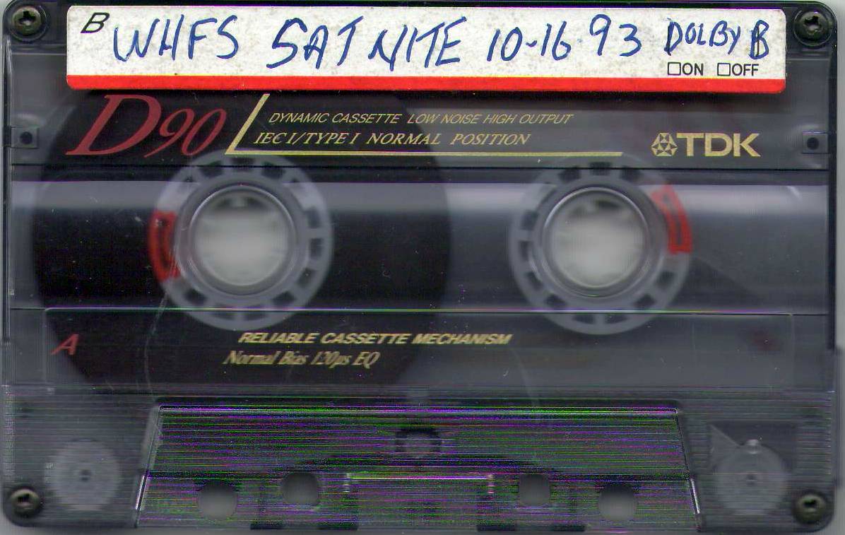Camarillo Brillo: WHFS 99.1 FM GINA CRASH AND JOHNNY RIGGS 10-16-1993
